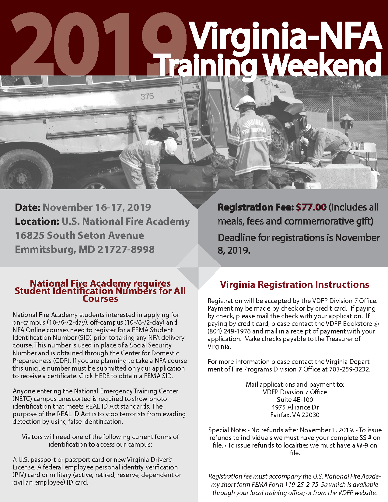 Virginia-NFA Training Weekend - Virginia Department of Fire Programs